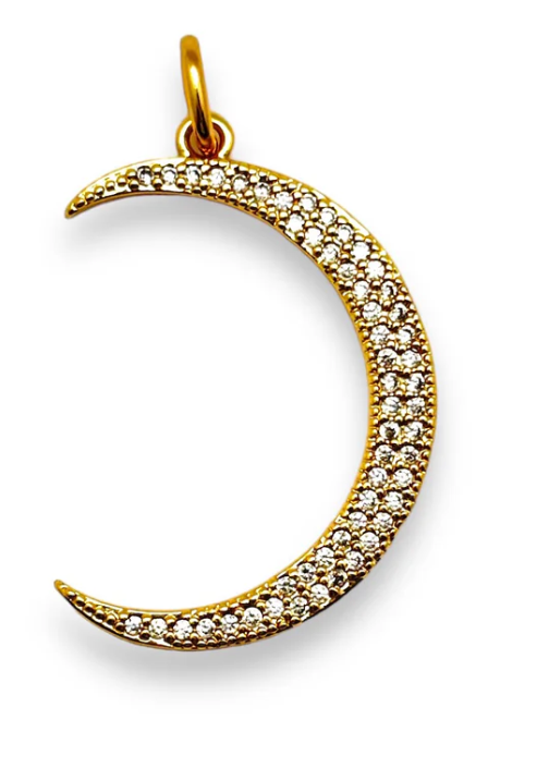 Skinny Crescent Moon Charm – Thacher & Spring