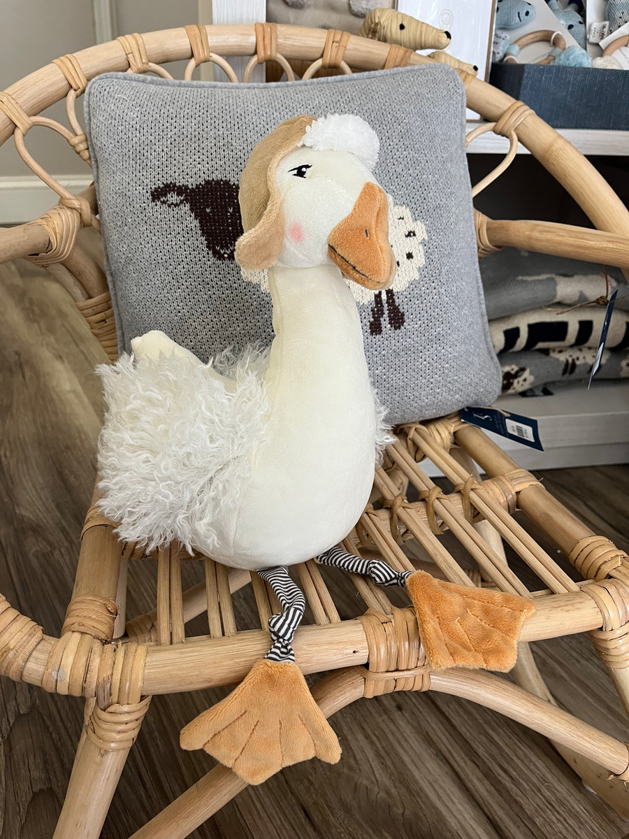 Aviator Snow Goose Stuffed Animal – Thacher & Spring