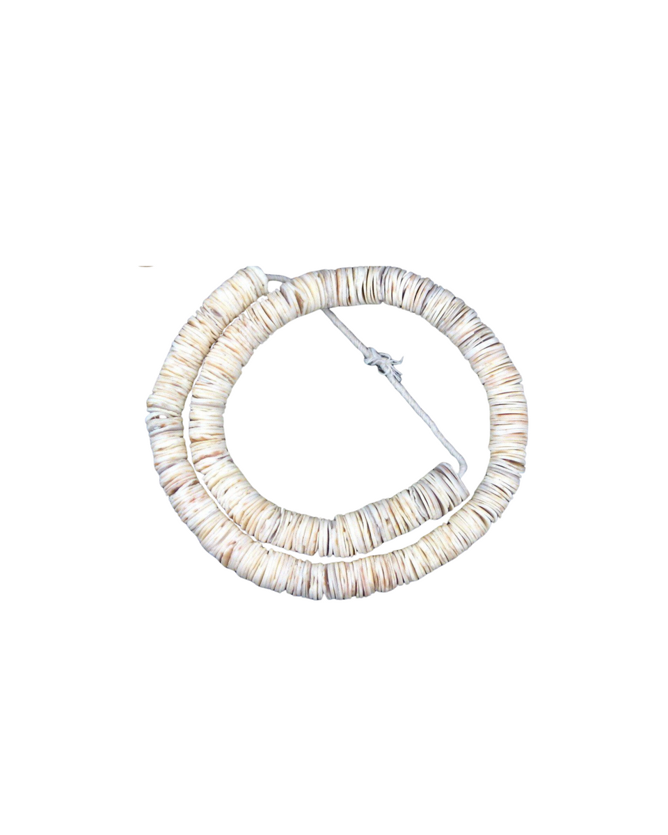 White Shell Disc Beads – Thacher & Spring